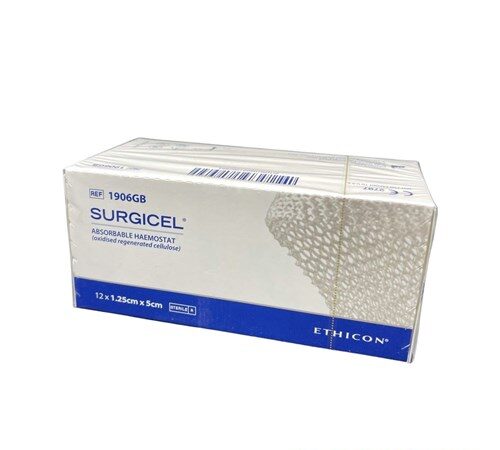 Ethicon Surgicel Absorbable Haemostat 12/pk 1.25x5cm - Dental Zone