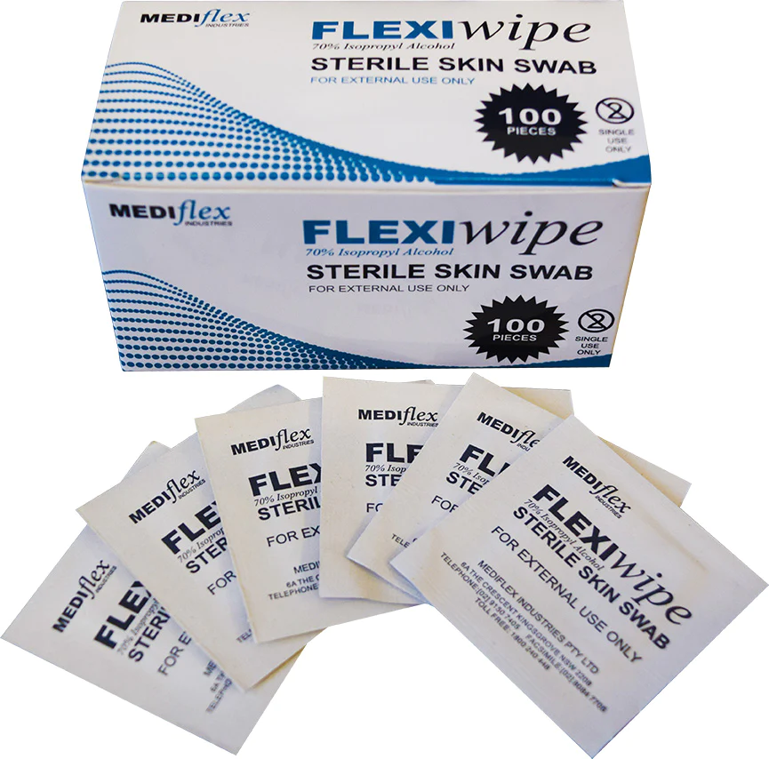 Flexiwipe Sterile 70% IPA Skin Swab - Dental Zone